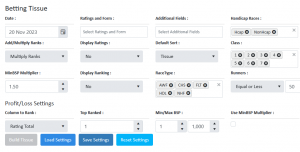 Horse Racing Speed Ratings Tool - Inform Racing